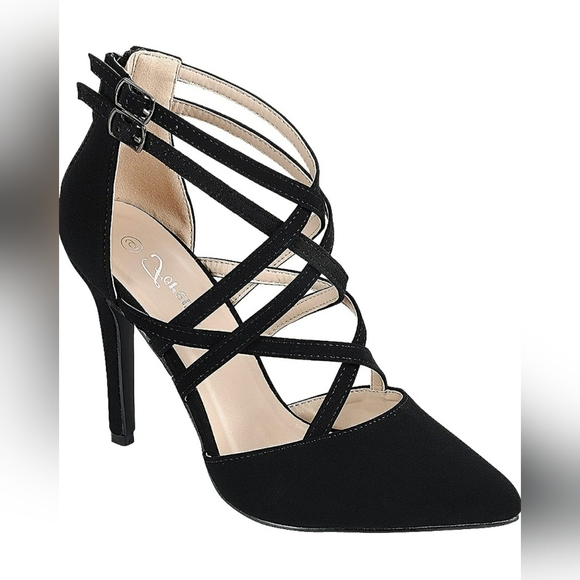Forever New | Shoes | Forever Black Strappy Heels | Poshmark